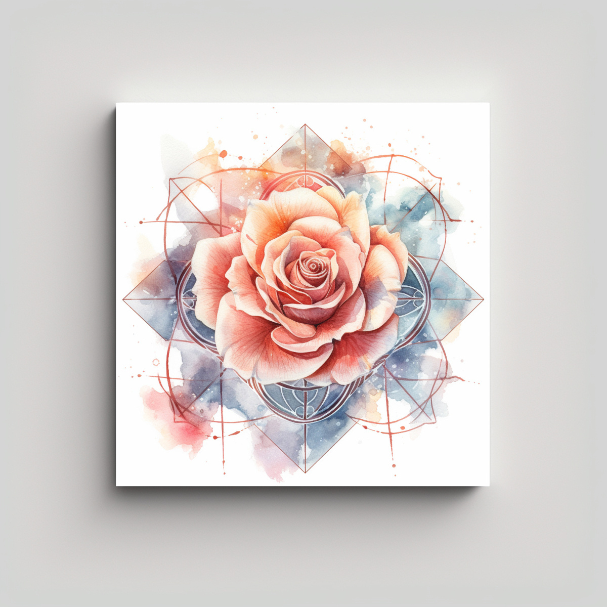 Cuadro Decorativo Lienzo Estrellados Magia Rosa Brillante - Decocuadros