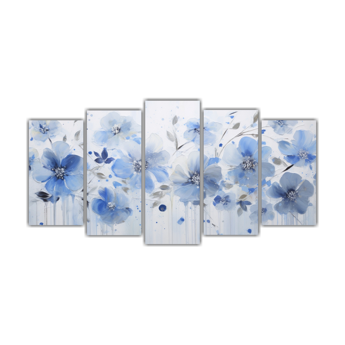 Cuadro Pintura Acrílica Conceptual Sin Costuras En Blanco - DecoCuadros