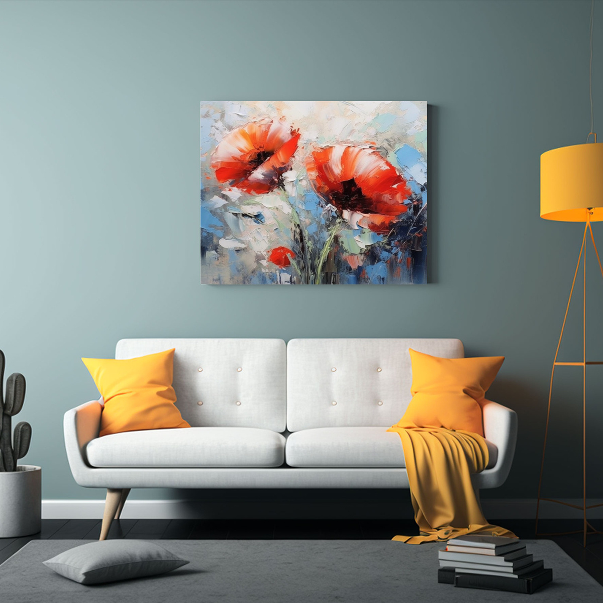 Cuadro Decorativo Estilo Estilo óleo De Flores Estilo Taras Lobod ...