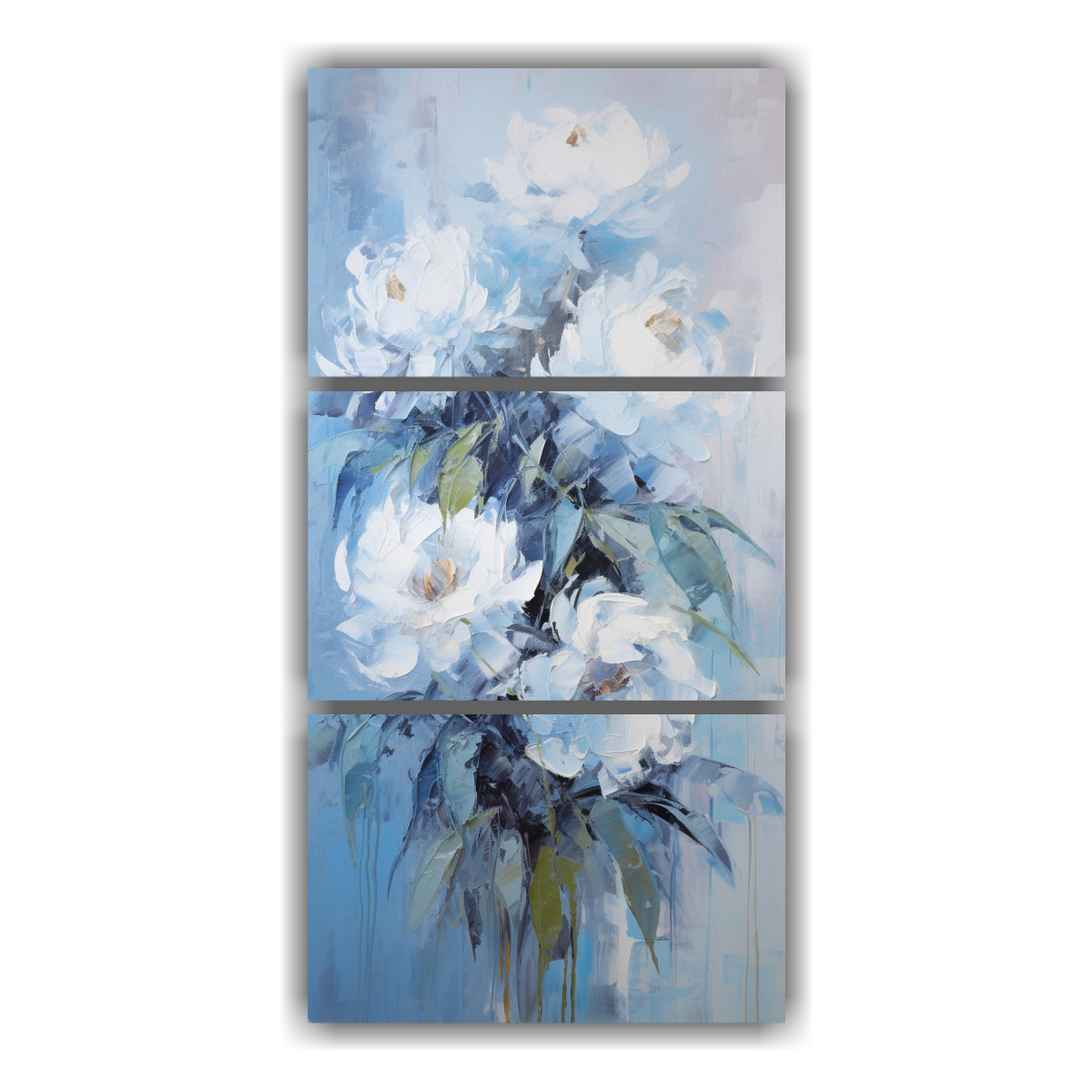 Cuadro Decorativo De Peonías Azules Coloridas Para Tu Hogar - Decocuadros