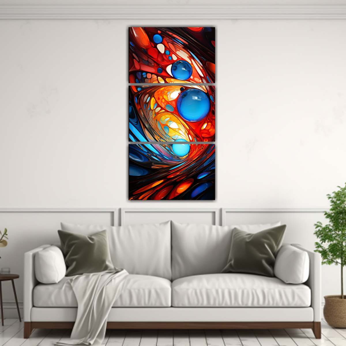 Cuadro De Decoración Moderna Con Vibrante Energía Eléctrica - Decocuadros