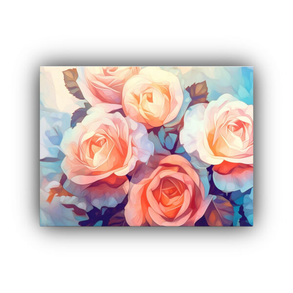 Cuadros Decorativos Arte Tela Sublimada Sensibilidad Artística Estilo Acuarela Hermoso Patrón De ...