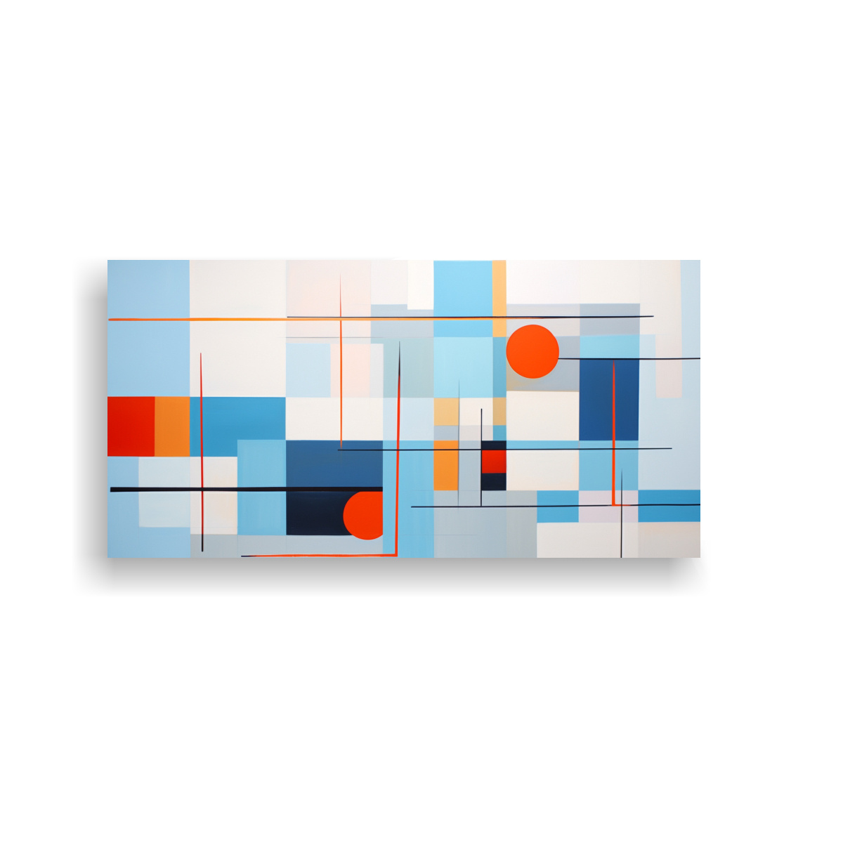 Cuadros Decorativos Arte Forma En Colores Frescos Y Serenos Con ...
