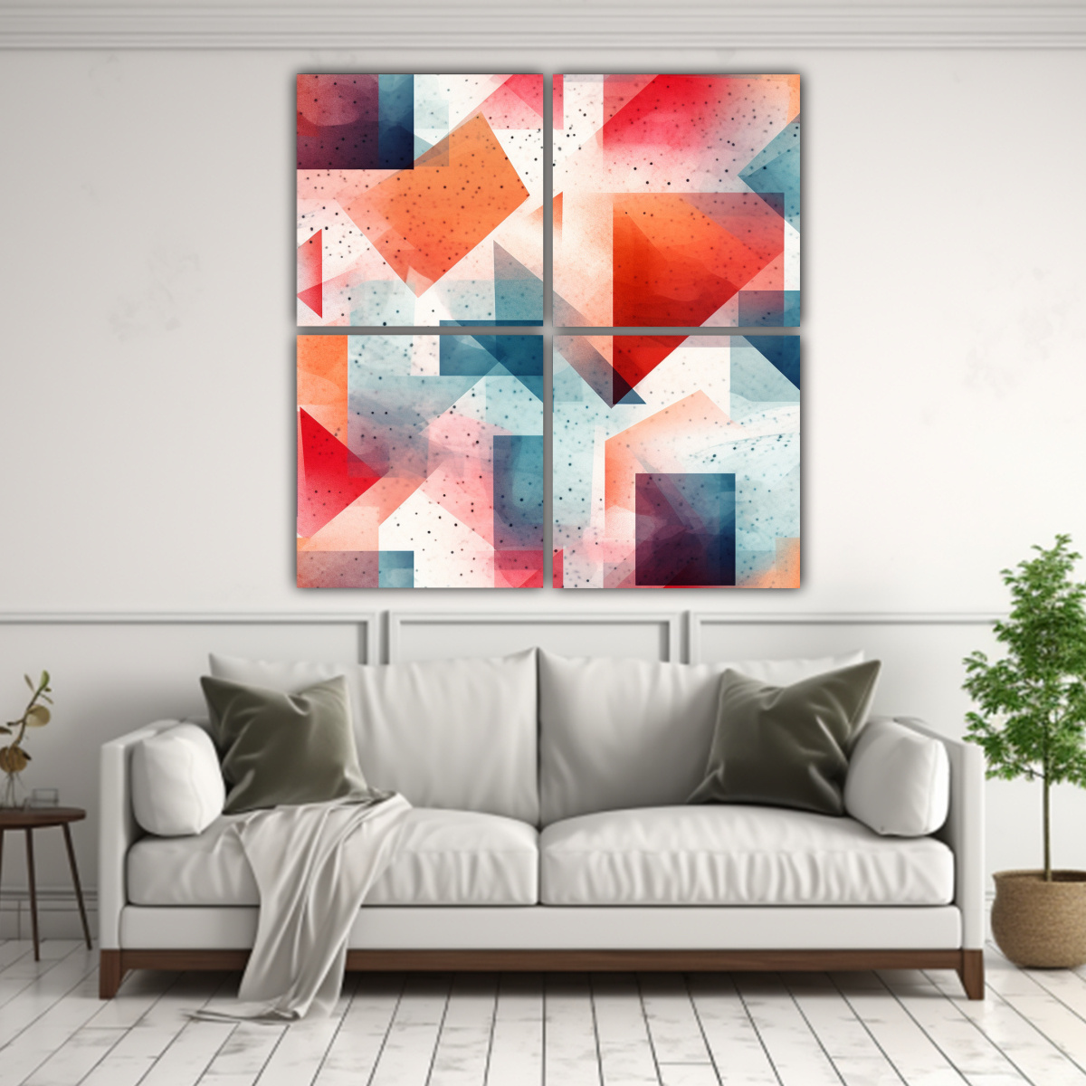 Cuadro Decorativo Abstracto De Formas Geométricas - DecoCuadros