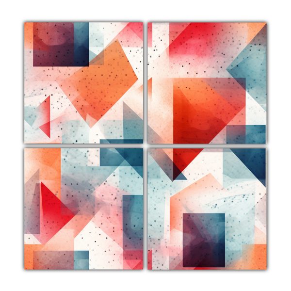 Cuadro Decorativo Abstracto De Formas Geométricas - DecoCuadros