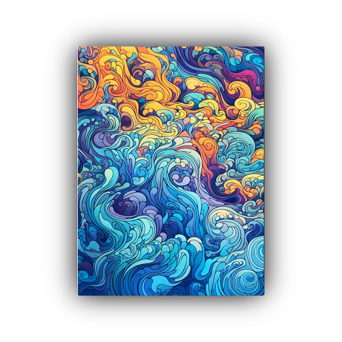 Cuadro Decorativo Acuático Estilo Dibujos Animados Grueso - DecoCuadros Cuadro Decorativo Acuático Estilo Dibujos Animados Grueso - DecoCuadros