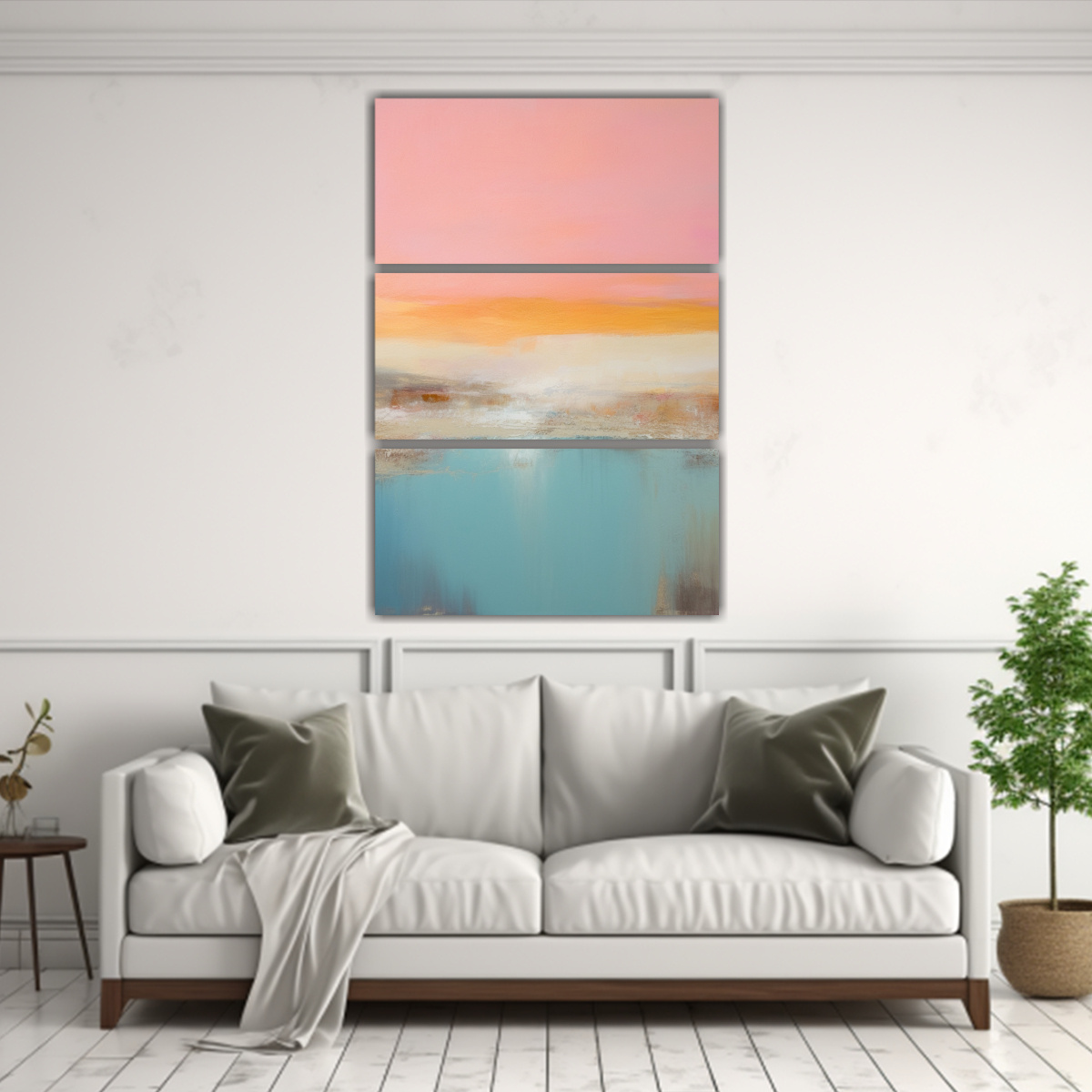 Conjunto 3 Cuadros Modernos Coloridos Estilo Roth - Decocuadros