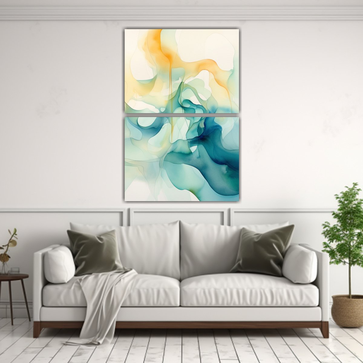 Cuadro Abstracto Moderno Poder: Diseño Que Inspira Calma Con Líneas ...