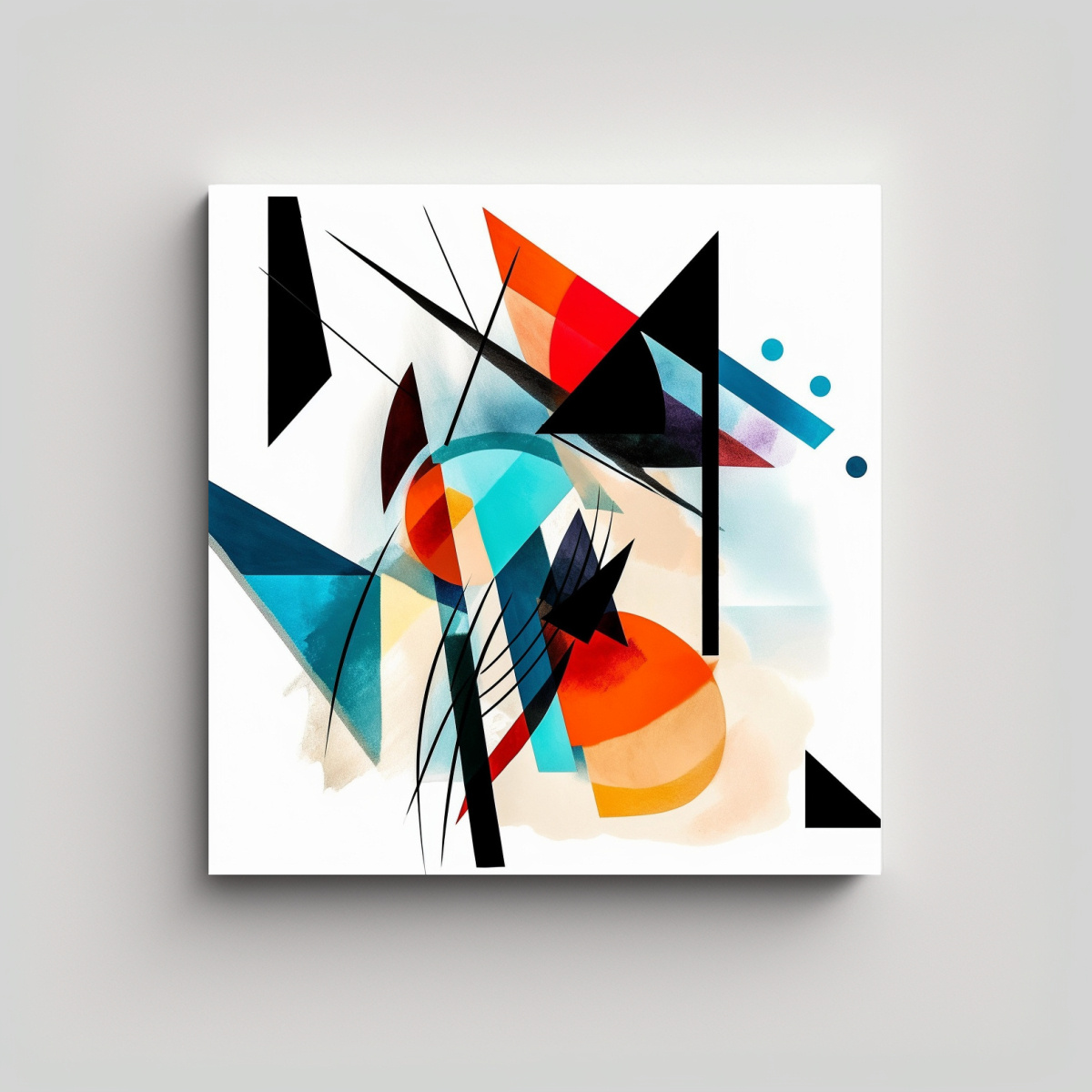 Compra El Cuadro Composición Multicolor 8k 2D Abstracto Geométrico Minimalista - DecoCuadros