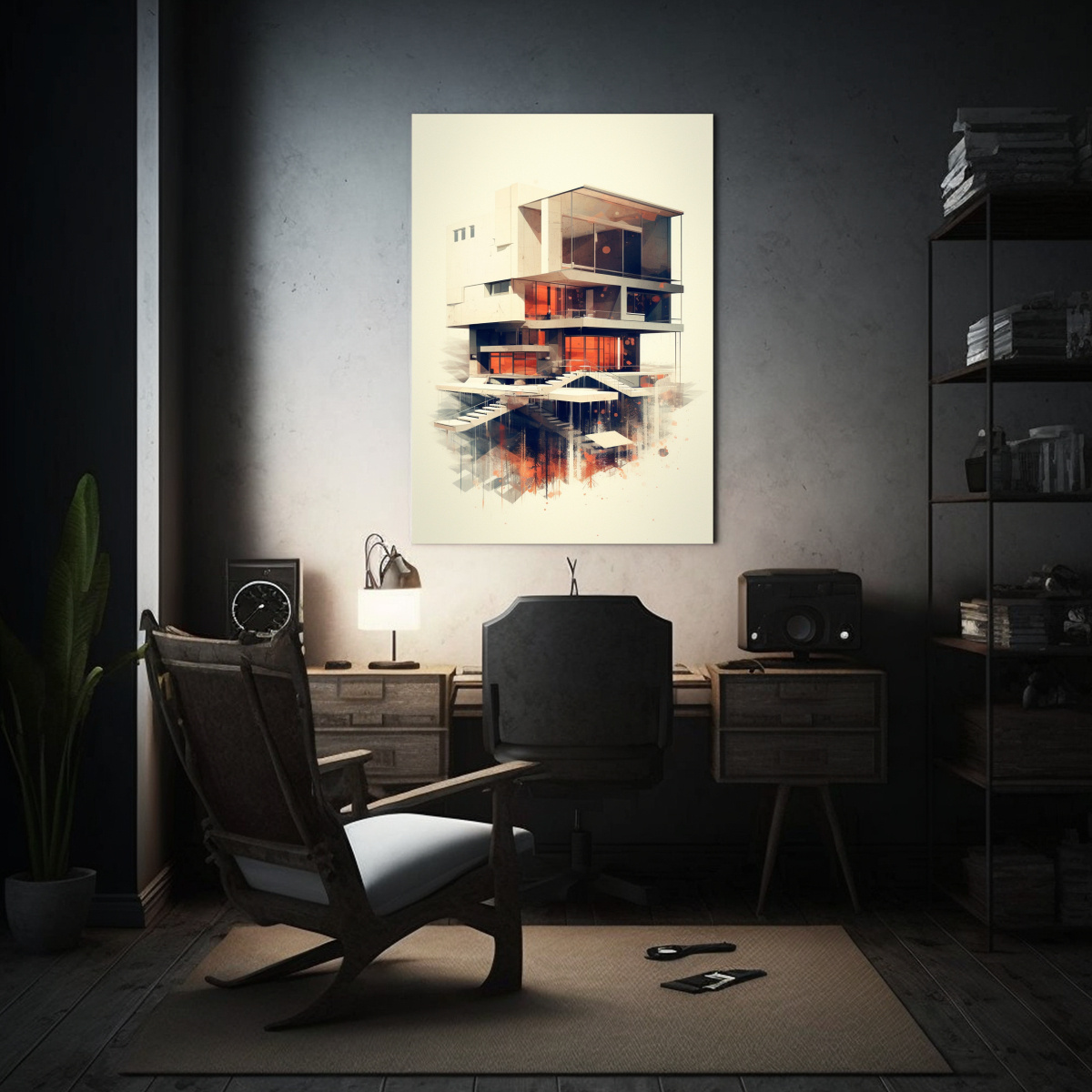 Cuadro Decorativo Minimalista Rectangular Para Casa Moderna - Decocuadros