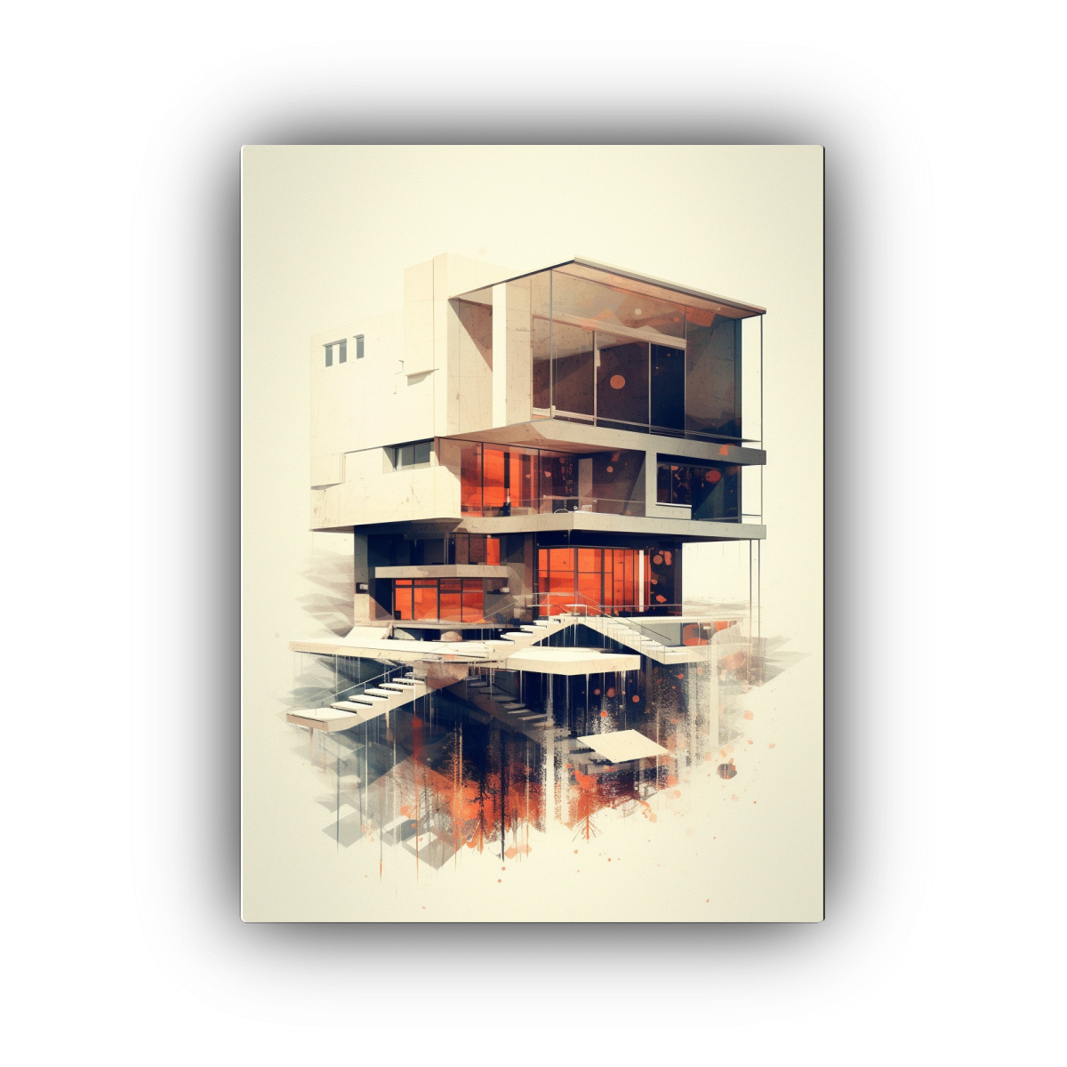 Cuadro Decorativo Minimalista Rectangular Para Casa Moderna - Decocuadros