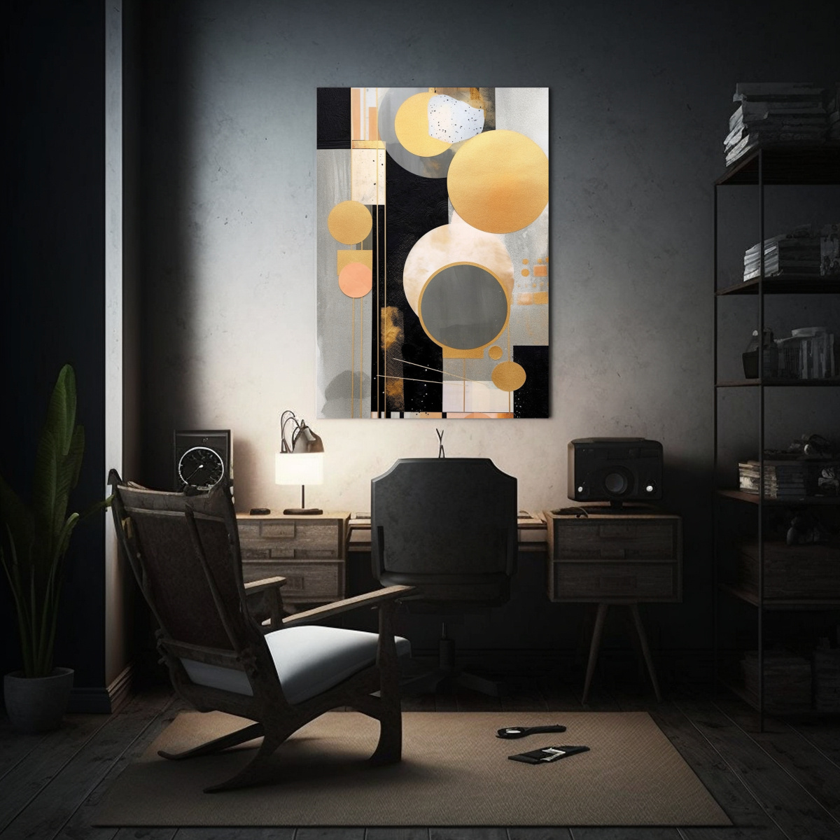 Cuadro Geométrico Abstracto Colorido Para Decoración - DecoCuadros