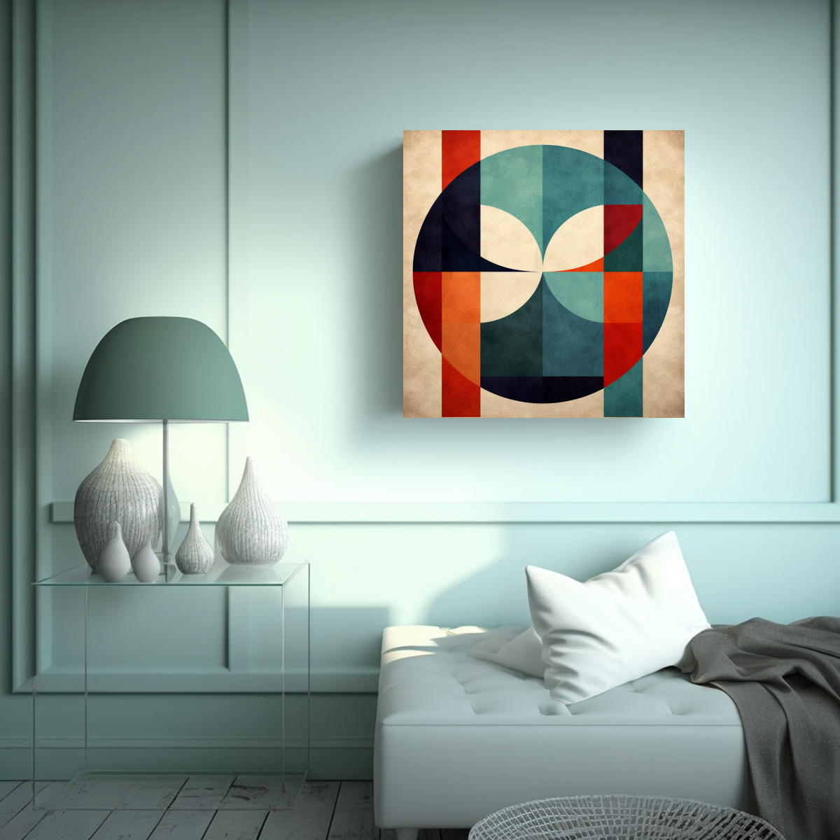 Cuadro Moderno Minimalista Para Sala Con Gradiente De Colores ...