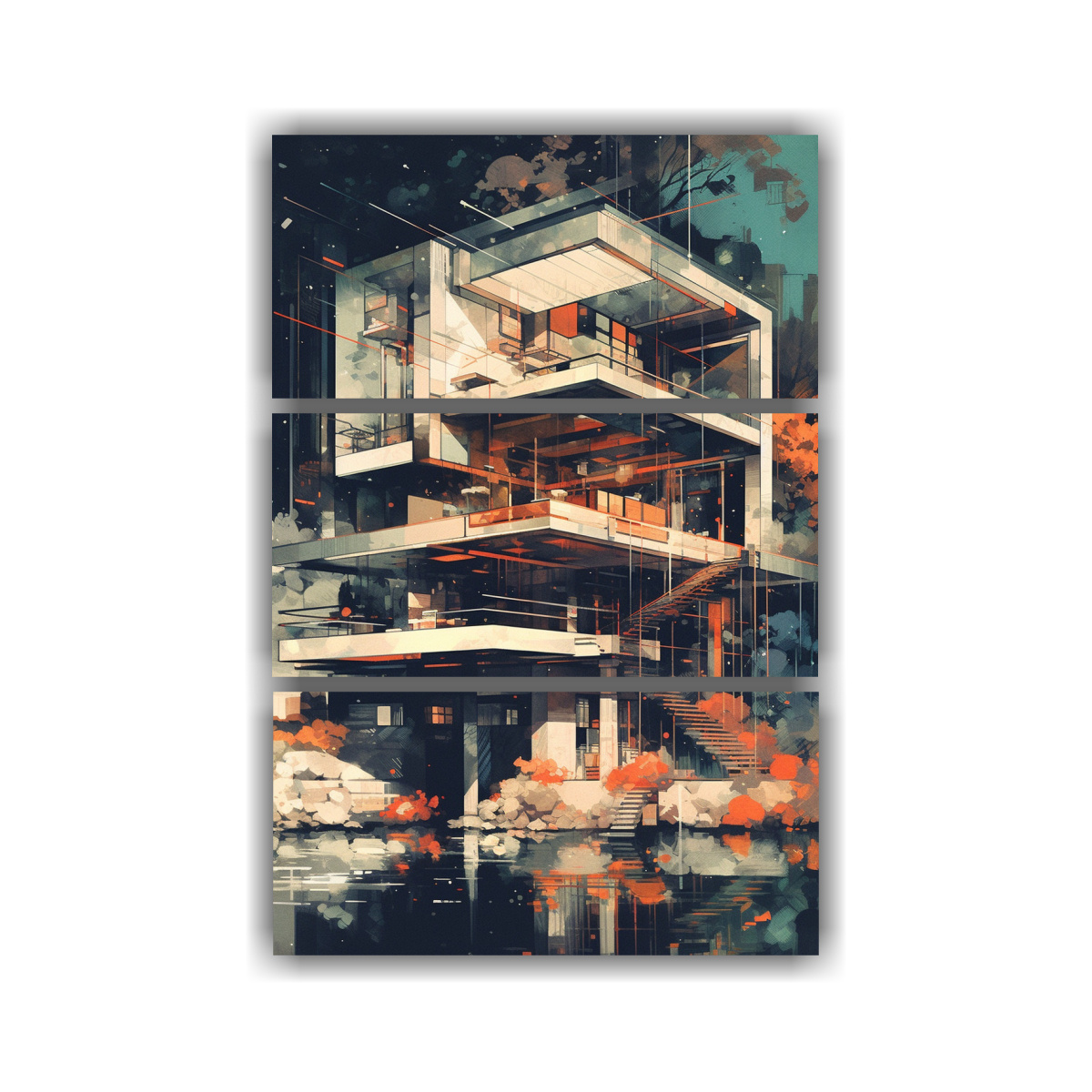 Cuadro Rectangular Estilo Galería Para Decoración De Casa En ...