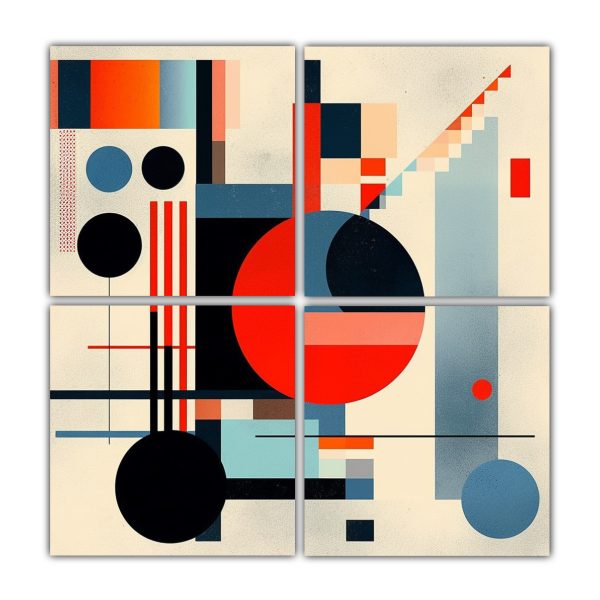 Cuadros Decorativos Abstractos Y Geométricos Con Patrones Simples Para ...