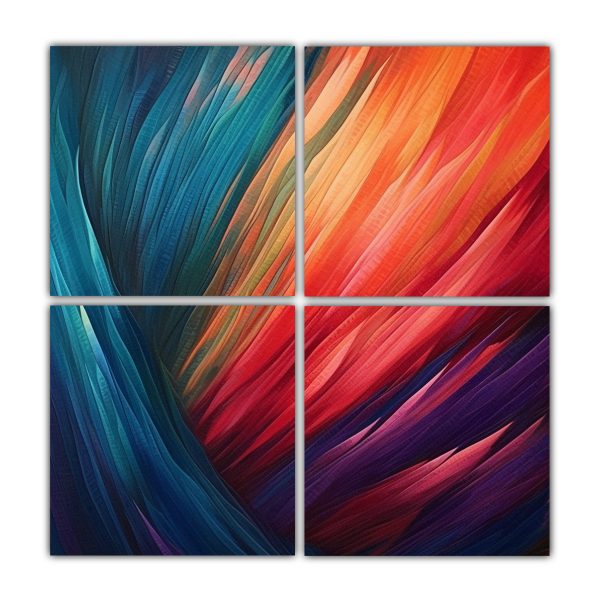 Cuadro Decorativo Abstracto Con Colores Raros - DecoCuadros