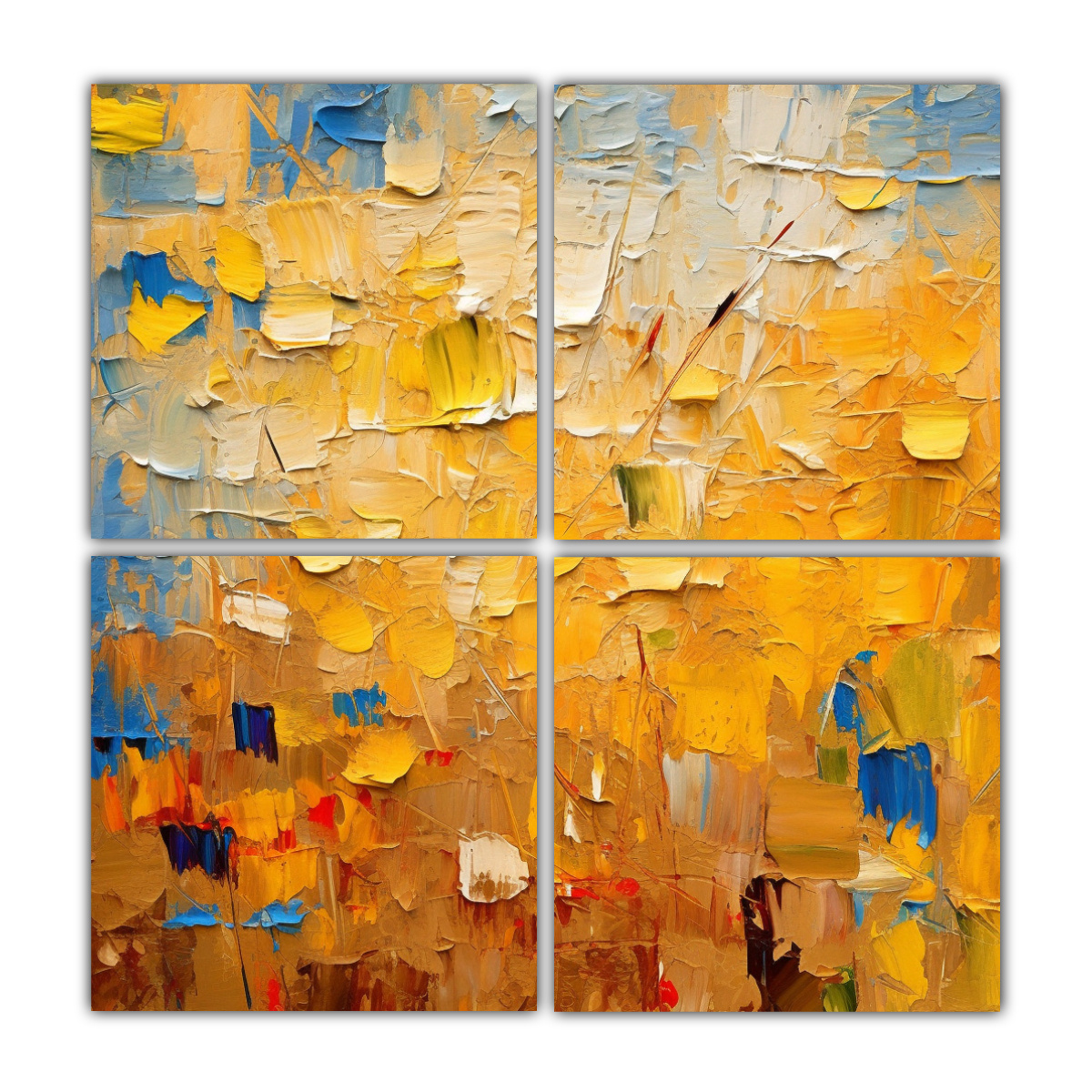 Cuatro Arts De Pared Vanguardia - Cuadros Decorativos Impresos En Tela ...