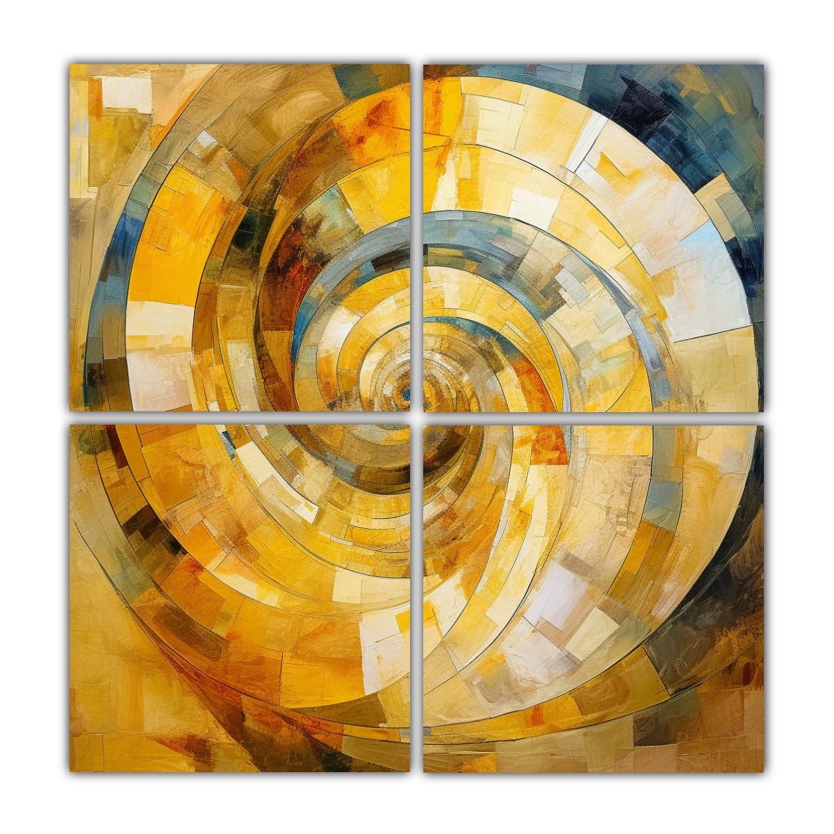 Cuadros Decorativos Abstractos De Gol Amarillo - DecoCuadros