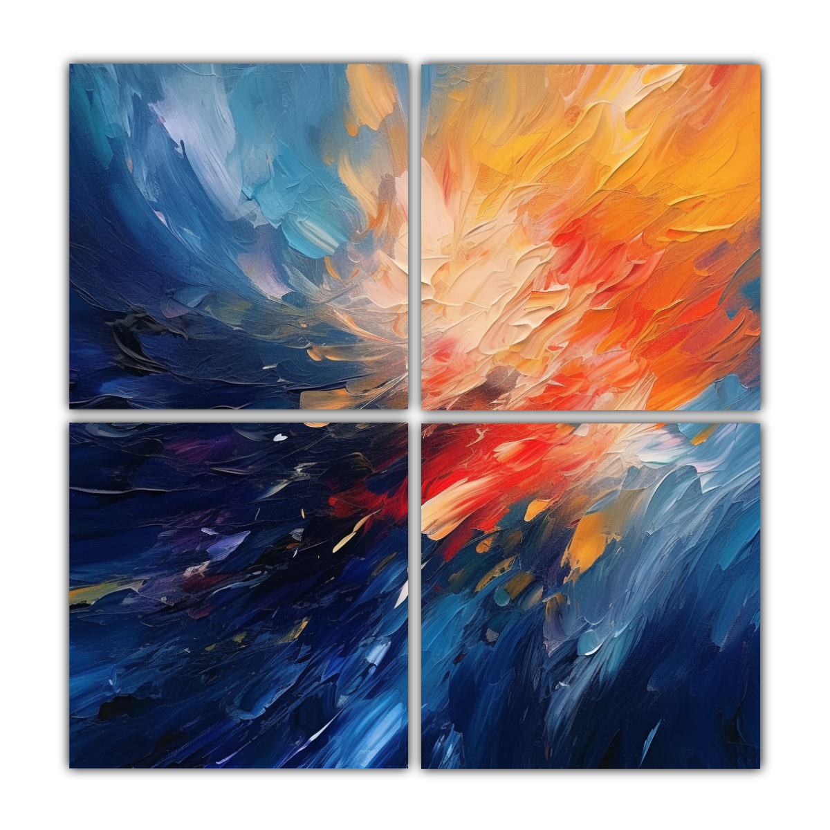 Cuatro Lienzos De Tela Vanguardia Elegante - Compra Cuadros Decorativos En DecoCuadros