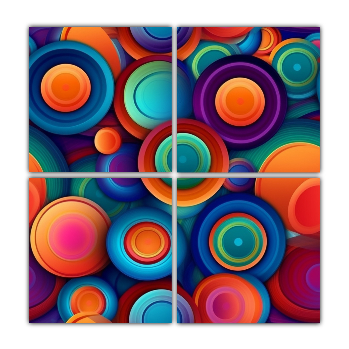 Cuatro Obras De Arte Inspiración Intensa Con Motivos Realistas Y ...