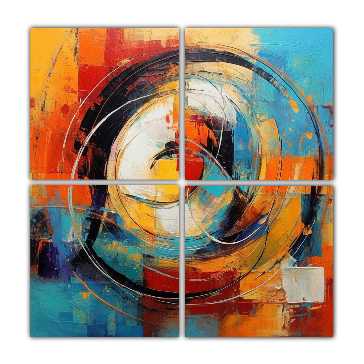 Cuadro Abstracto De Arte Cultural En Lienzo Movil - DecoCuadros