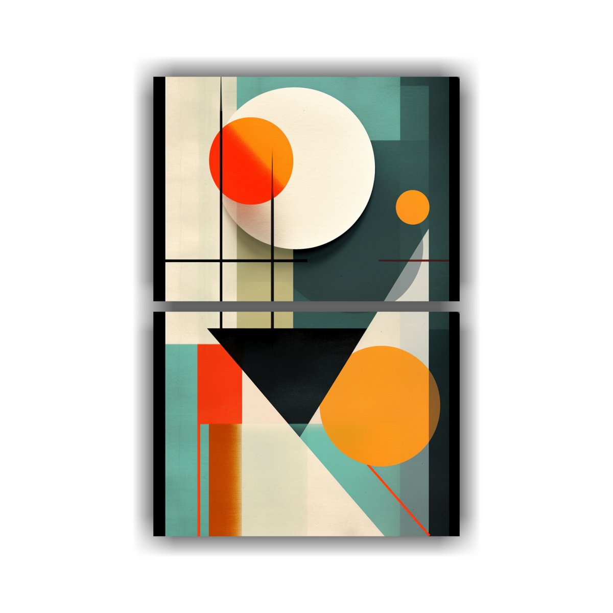 Lienzos Decorativos Innovadores Con Geometría Nórdica Y Colores ...