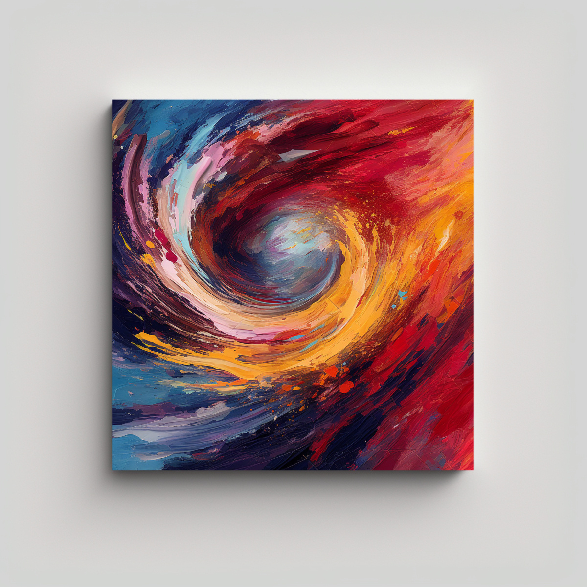 Lienzo Abstracto De Alta Calidad Con Bastidor De Madera Estilo Pintura ...