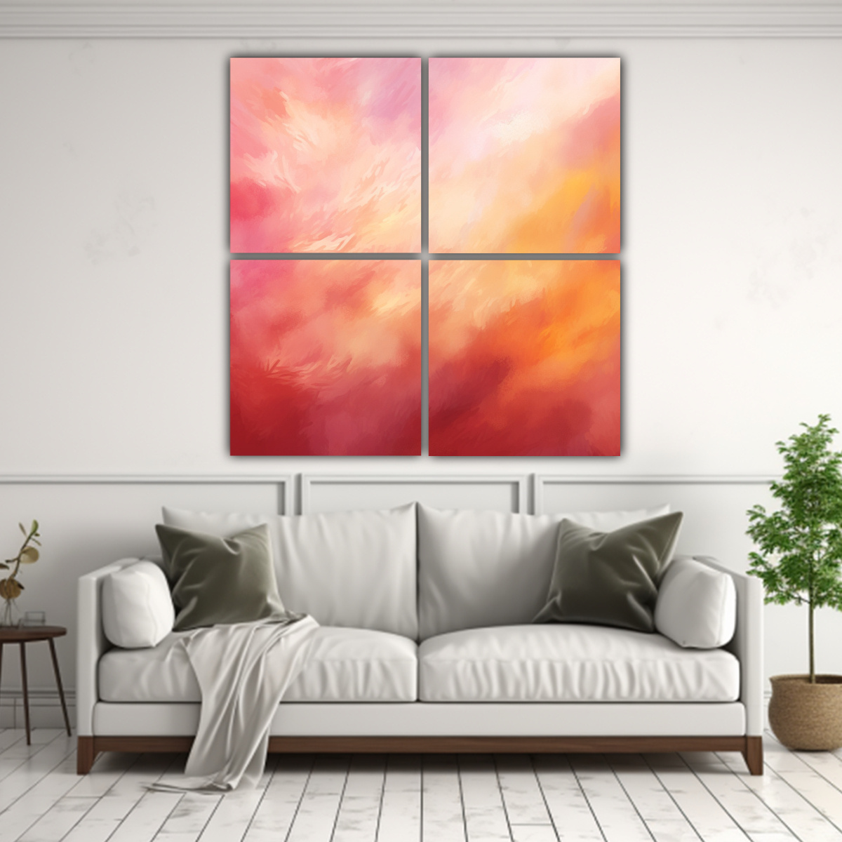 Lienzos De Tela Inspirador Equilibrio En Acuarela Difuminada: Colores ...