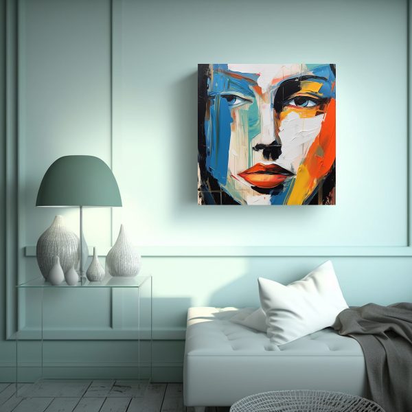 Cuadros De Rostros Minimalistas Para Decoración De Pared - Decocuadros