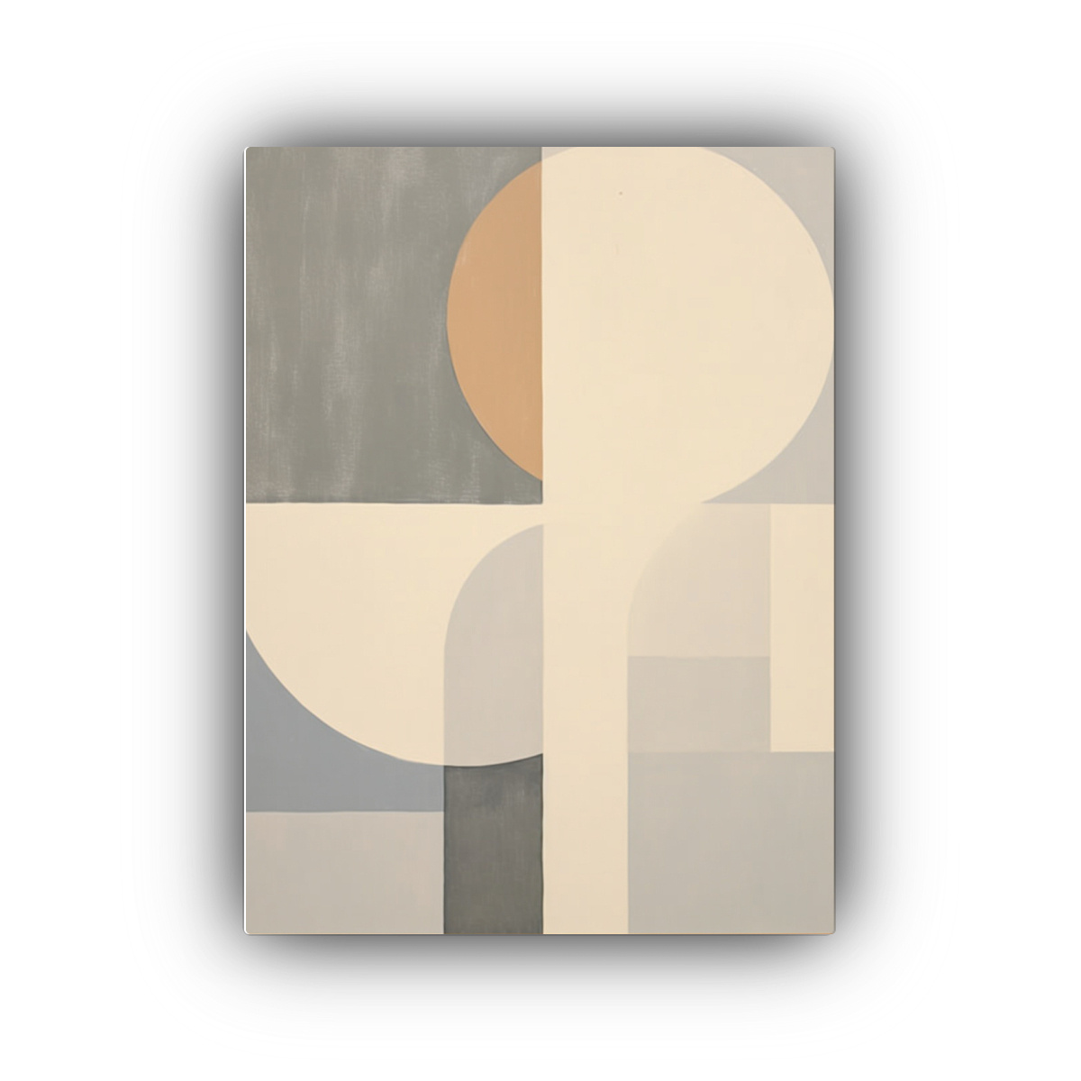 DecoCuadros - Cuadro Abstracto Geométrico En Lienzo