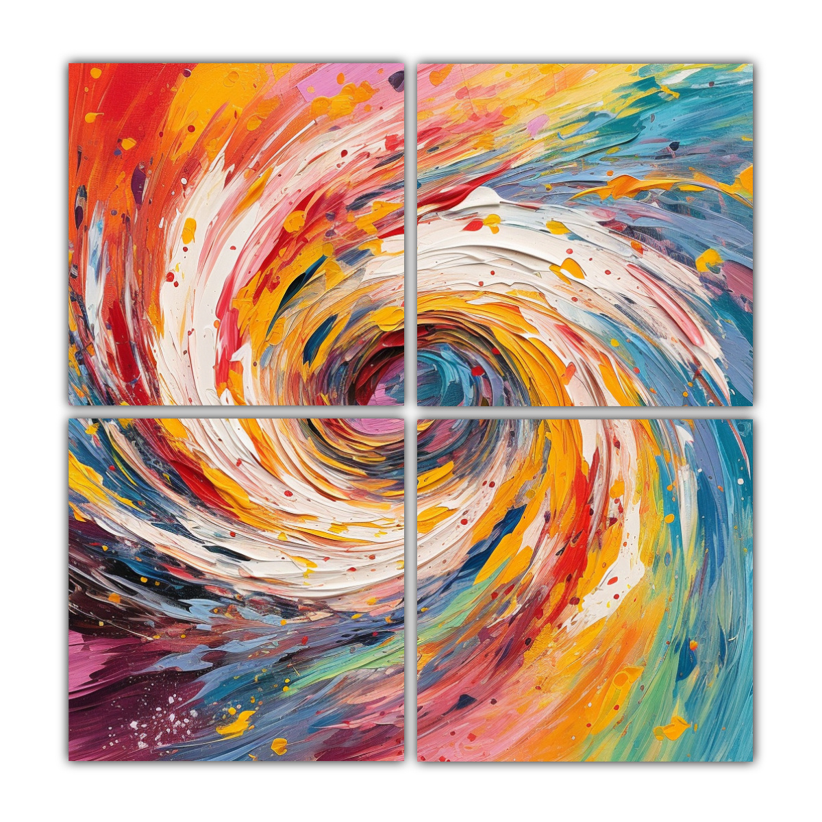 Cuadro Pintura De Pared Decorativa Espacio Concéntrico - DecoCuadros