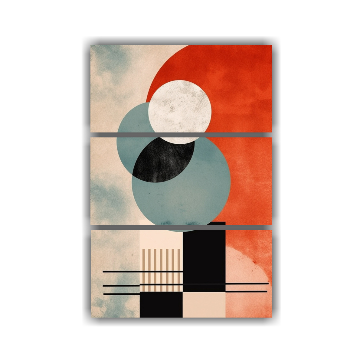 Cuadros Decorativos Abstractos Modernos - Diseño De Colores Y Líneas ...