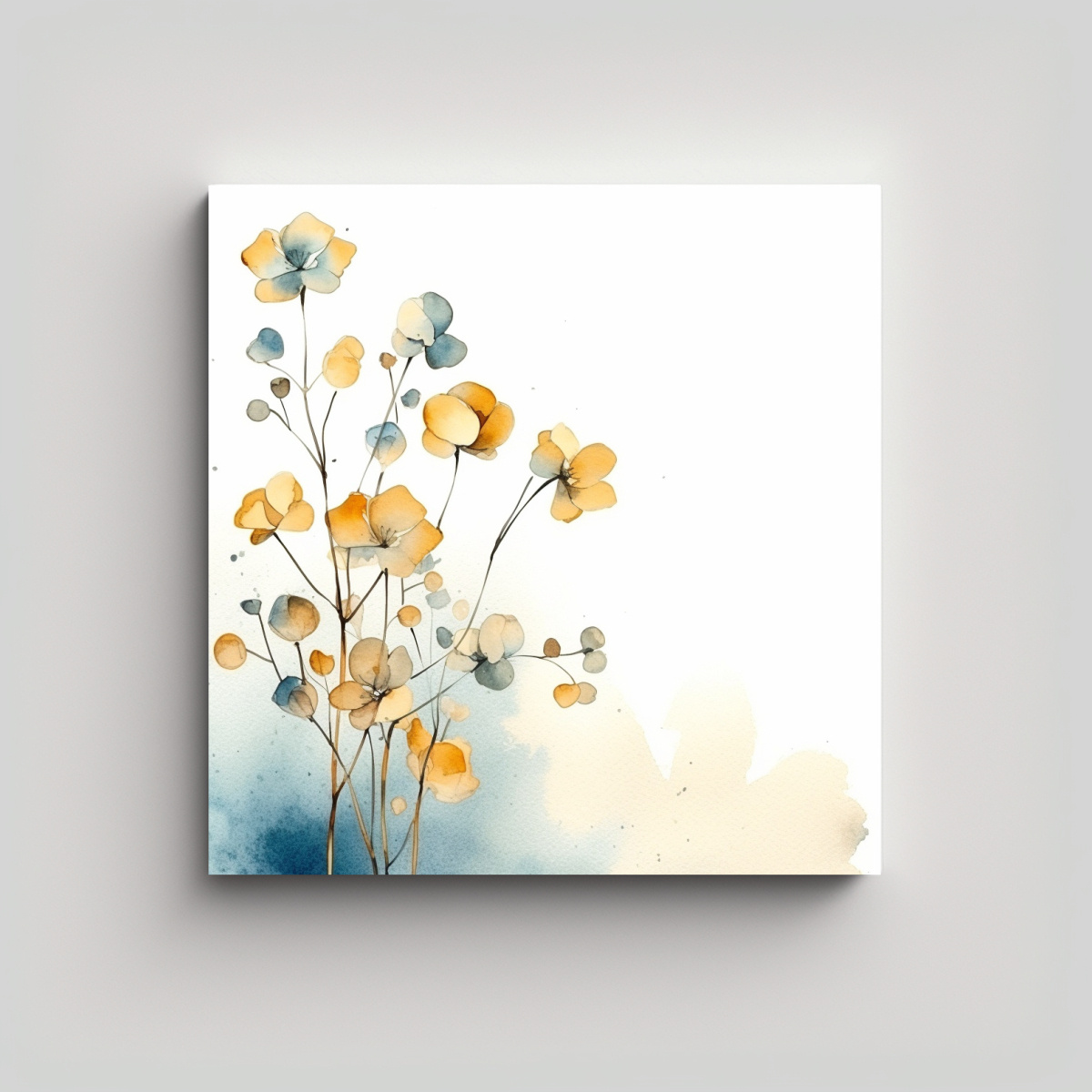 Cuadro Decorativo De Arte Moderno Minimalista Con Pequeñas Flores ...