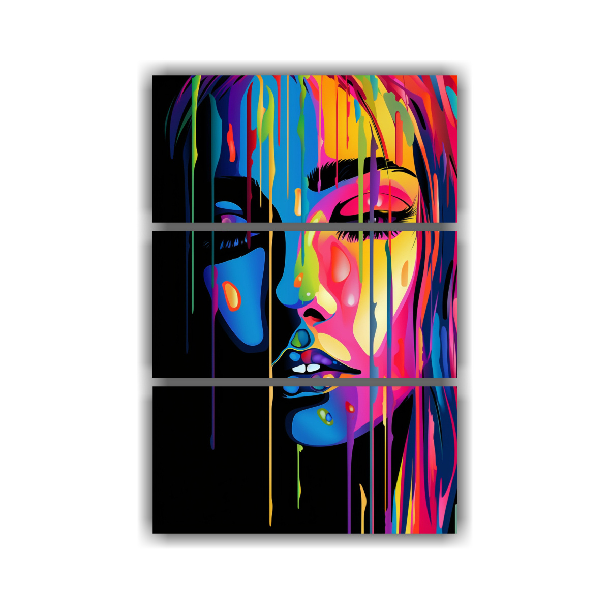 Cuadro Decorativo Lienzo Cmyk8 Elegante Y Con Tristeza De Colores Del ...