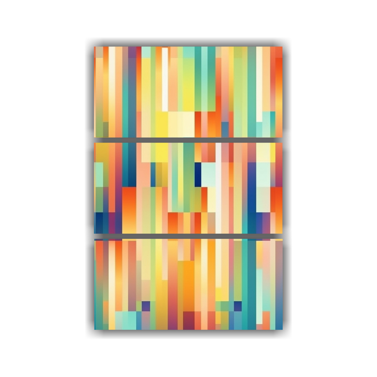 Cuadros Decorativos Abstractos En Lienzo Con Patrón De Diseño Colorido