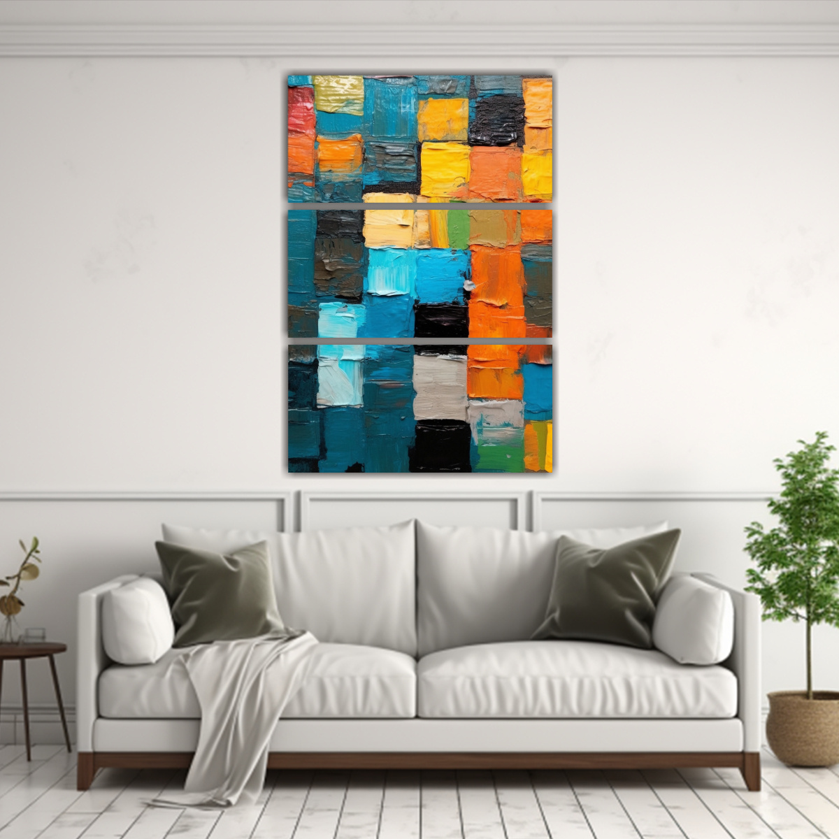 Pinturas Decorativas Coloridas De Concepto En Lienzo - DecoCuadros