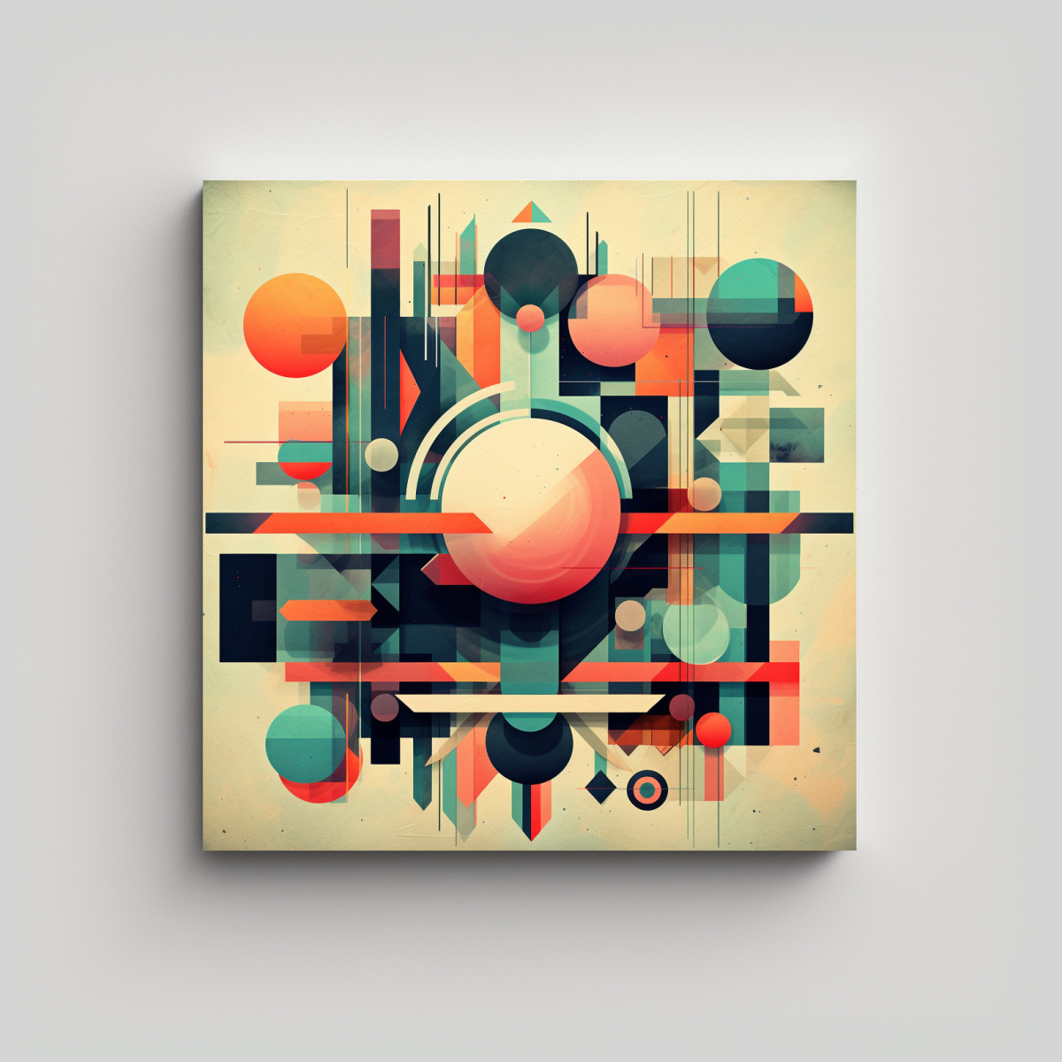 Cuadro Pinturas Decorativas De Arte Geométrico Abstracto Surrealista ...