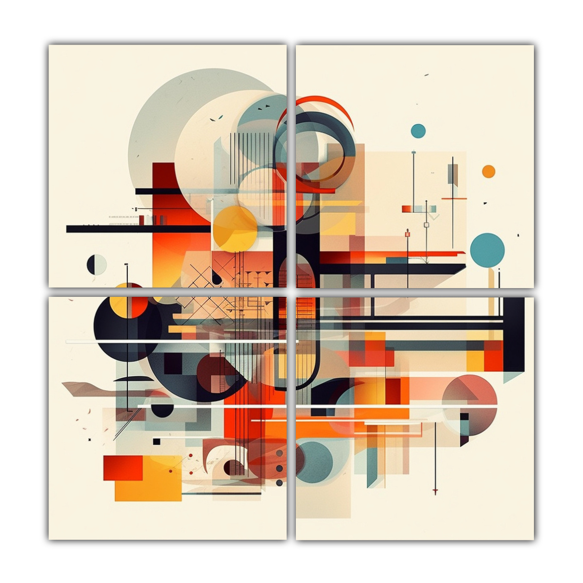 Cuadros Decorativos De Diseño Visualización De Información Y ...