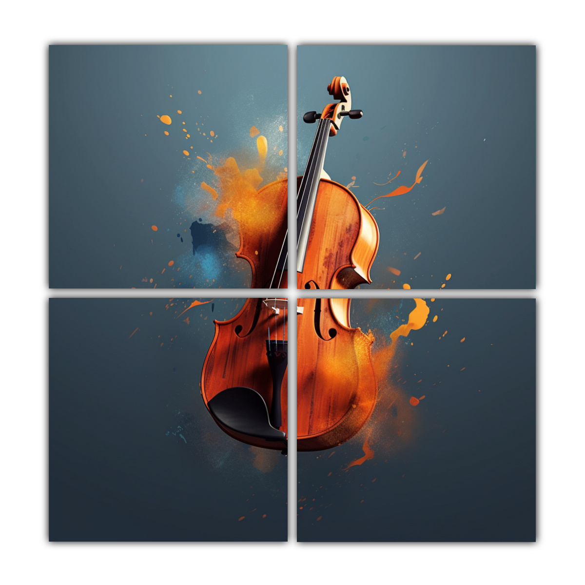 Cuadro Decorativo Moderno Para Diseño De Escena De Cello - Decocuadros