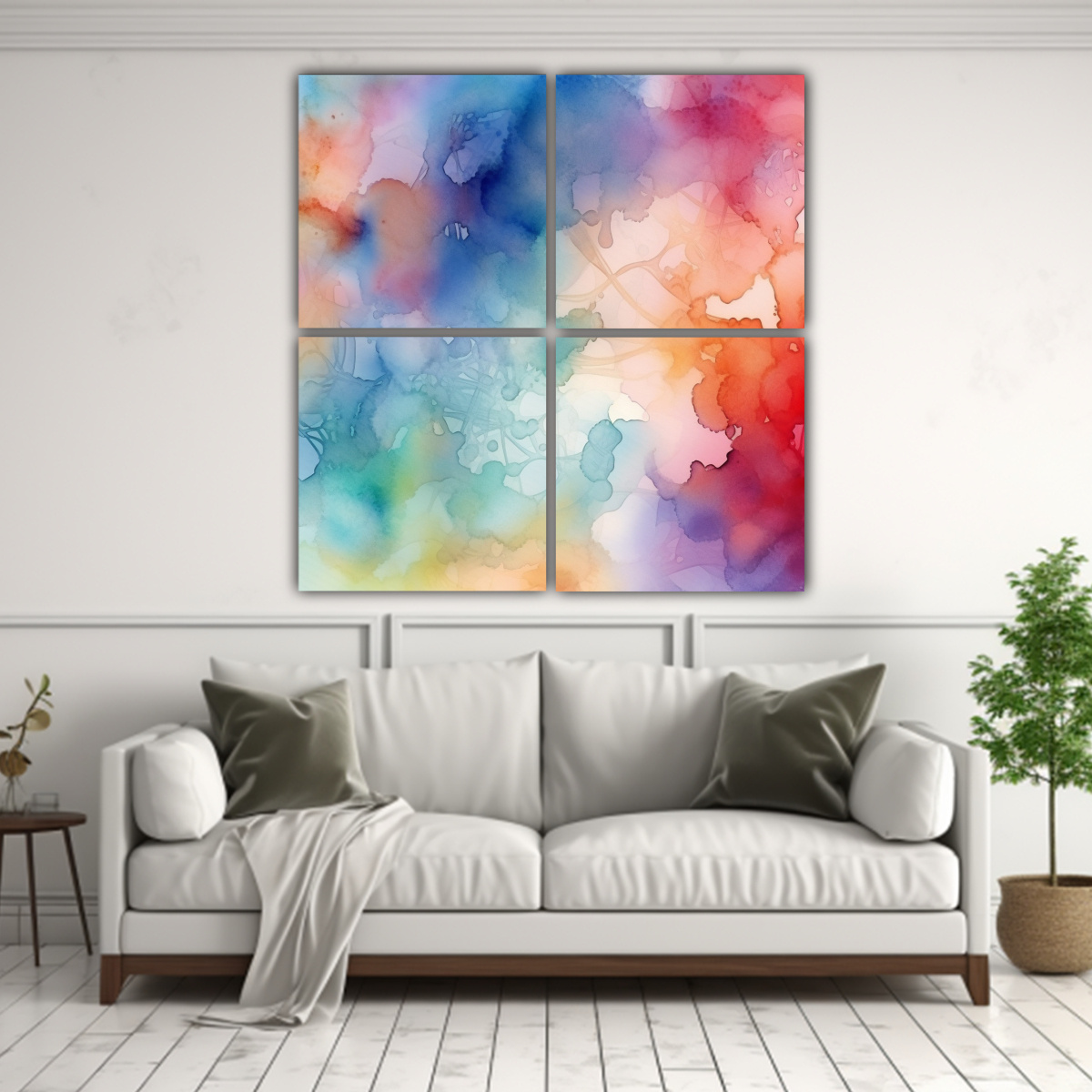 Pinturas Decorativas Poder Acuarela Con Fondo Altamente Difuminado ...