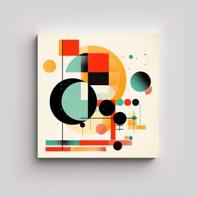 Cuadro Abstracto De Formas Geométricas - DecoCuadros