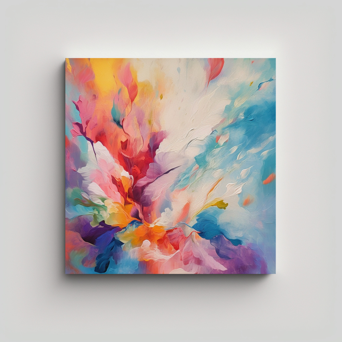 Cuadro Acuarela Estilo Abstracto En Lienzo De Acrílico - DecoCuadros