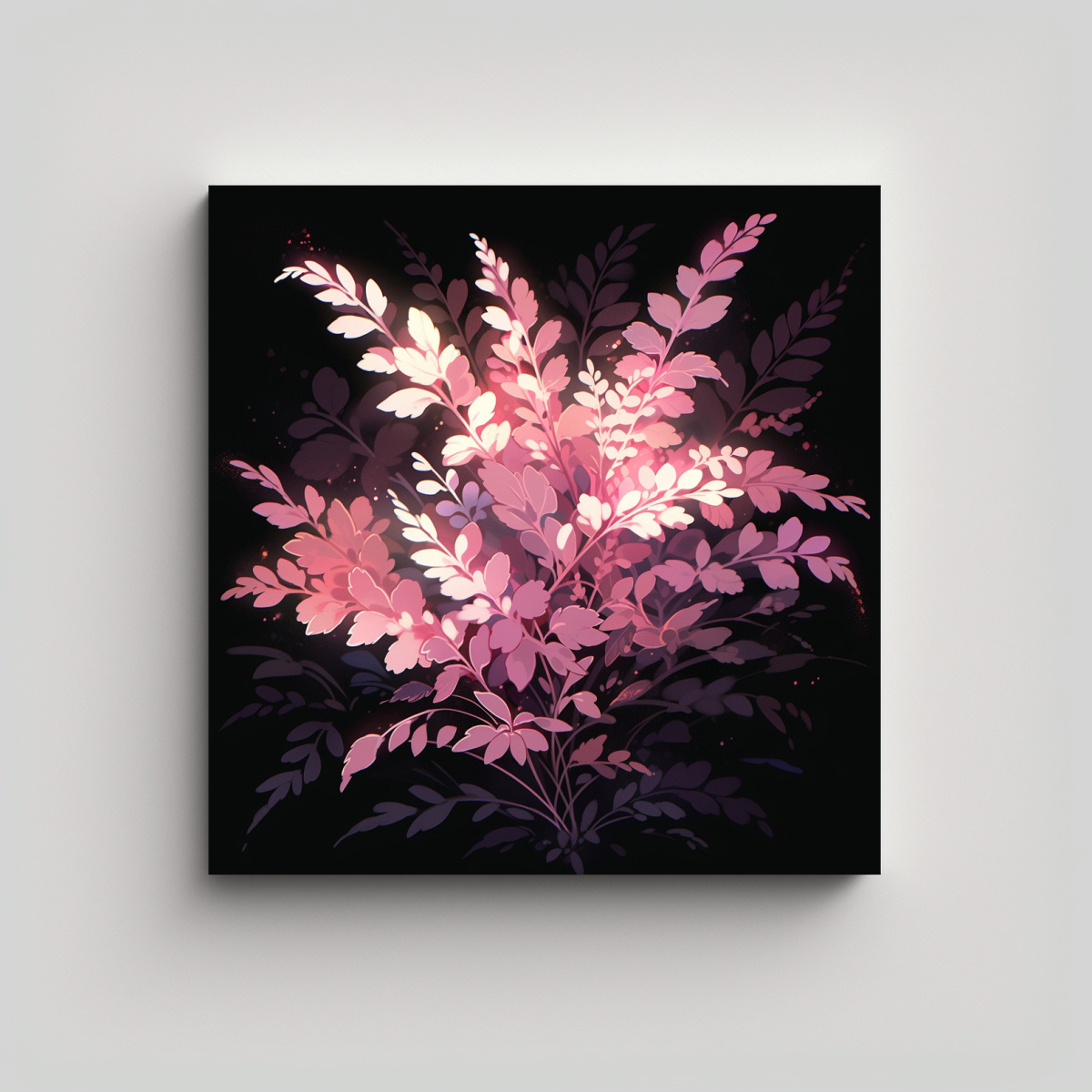 Cuadro Colores Luminosa En Blanco Y Rosa, Estilo Decorativo - Decocuadros