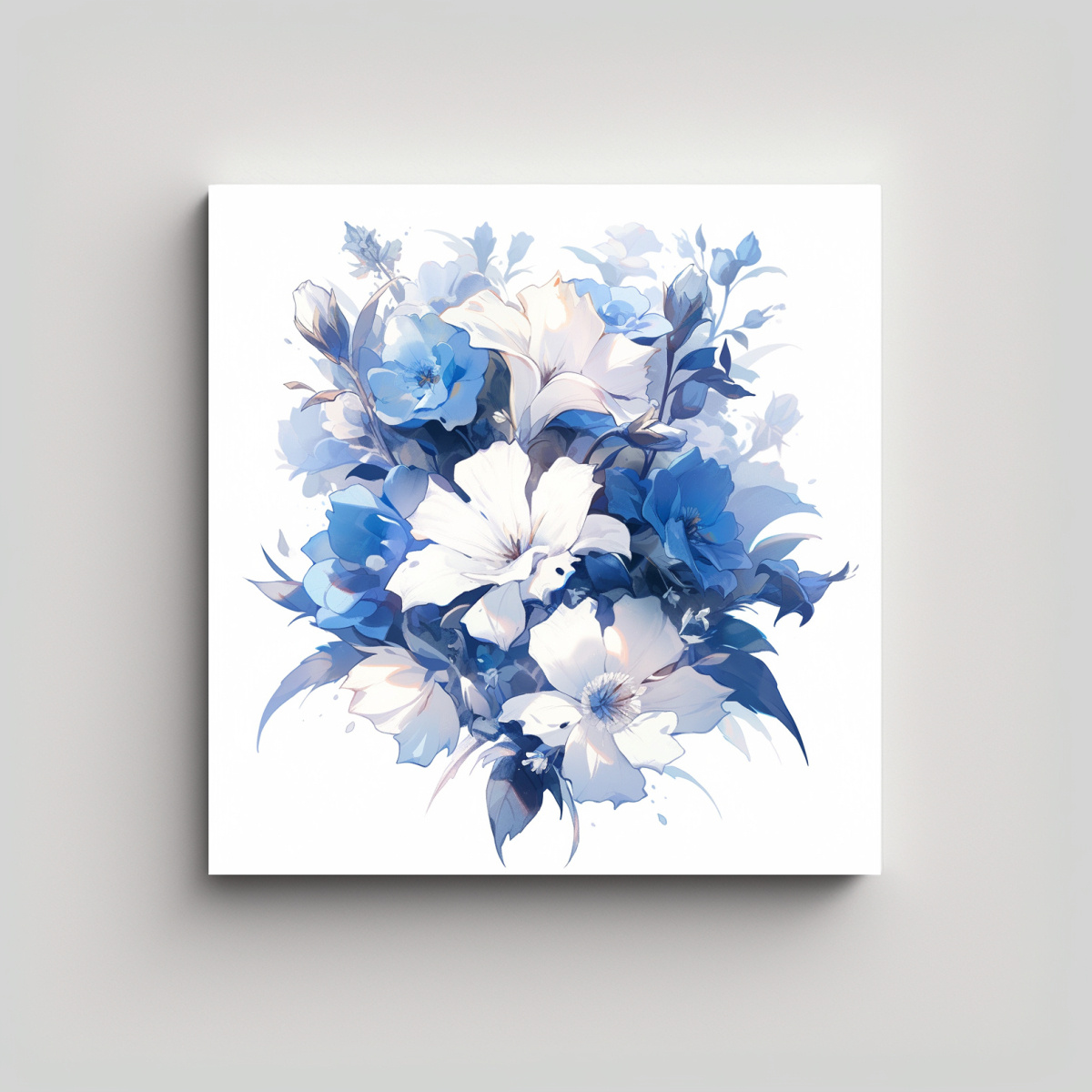 Cuadro De Pared Sublimado Personalidad Colores Blanco Y Azul Atmosfera ...