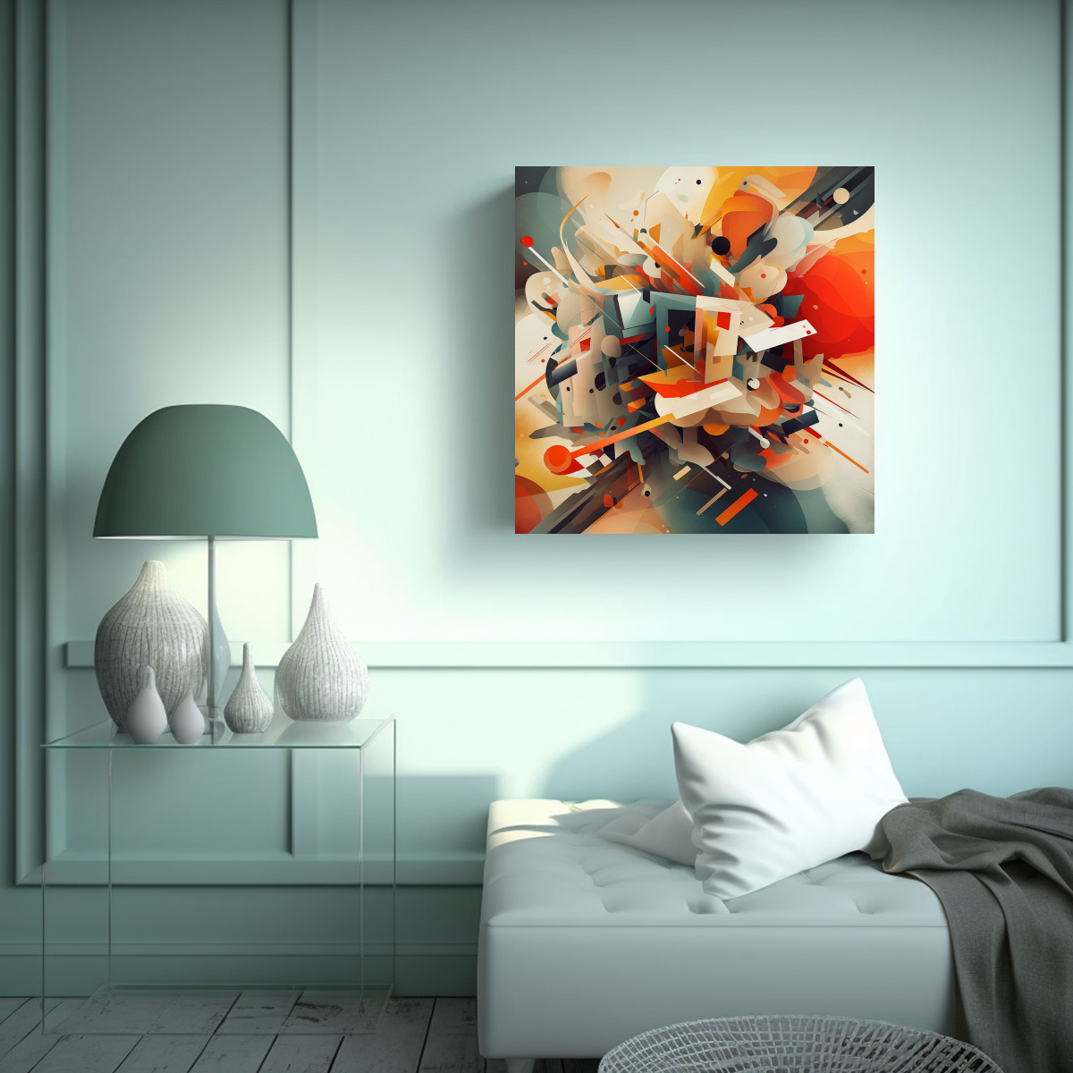 Cuadro Decorativo Arte Tela Sublimada Abstracto Alegre - DecoCuadros