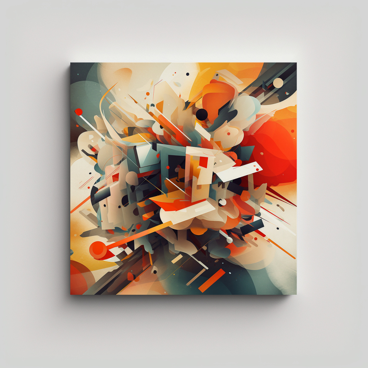 Cuadro Decorativo Arte Tela Sublimada Abstracto Alegre - DecoCuadros