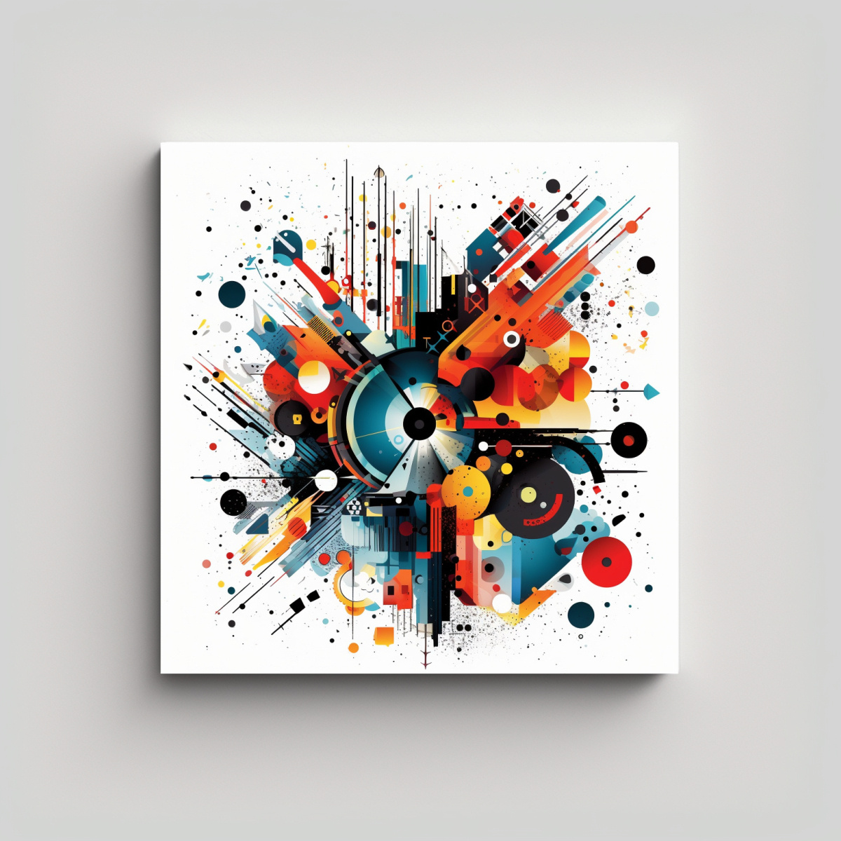 Cuadro Diseño Cuadrado De Equilibrio Al Estilo De La Teoría Del Big ...