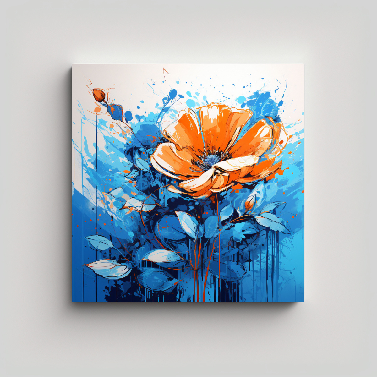 Cuadro Impreso Dormitorio Atmospheric Neo-noir Estilo Orange AND Blue - Decocuadros