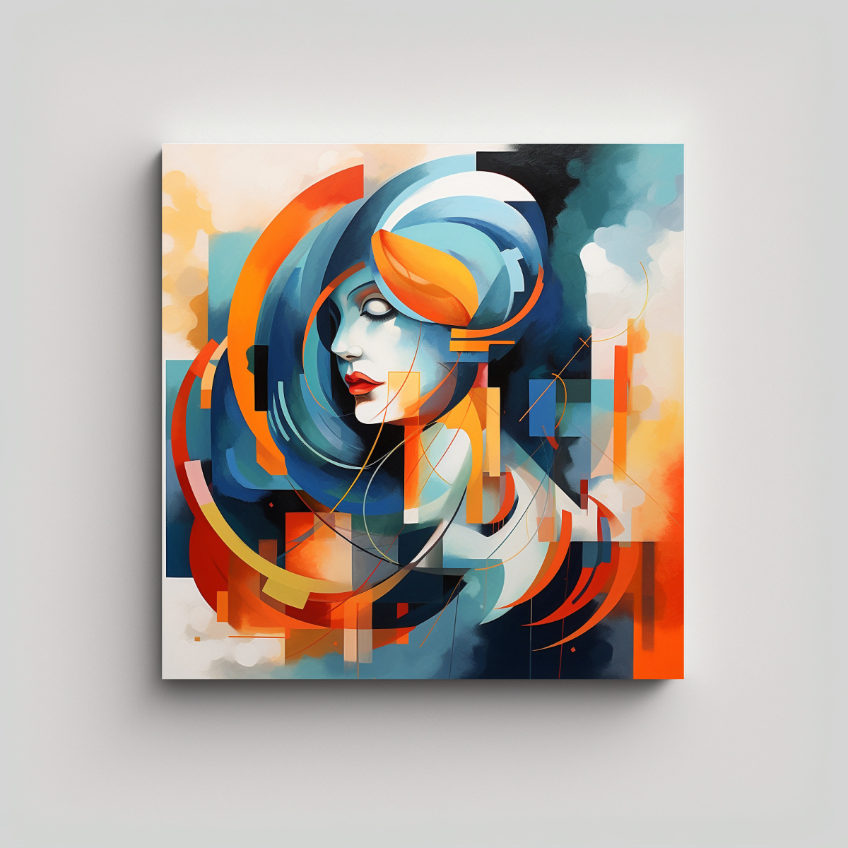 Cuadro Inspirador Impacto Visual Lena Estilo Abstracto - Decocuadros