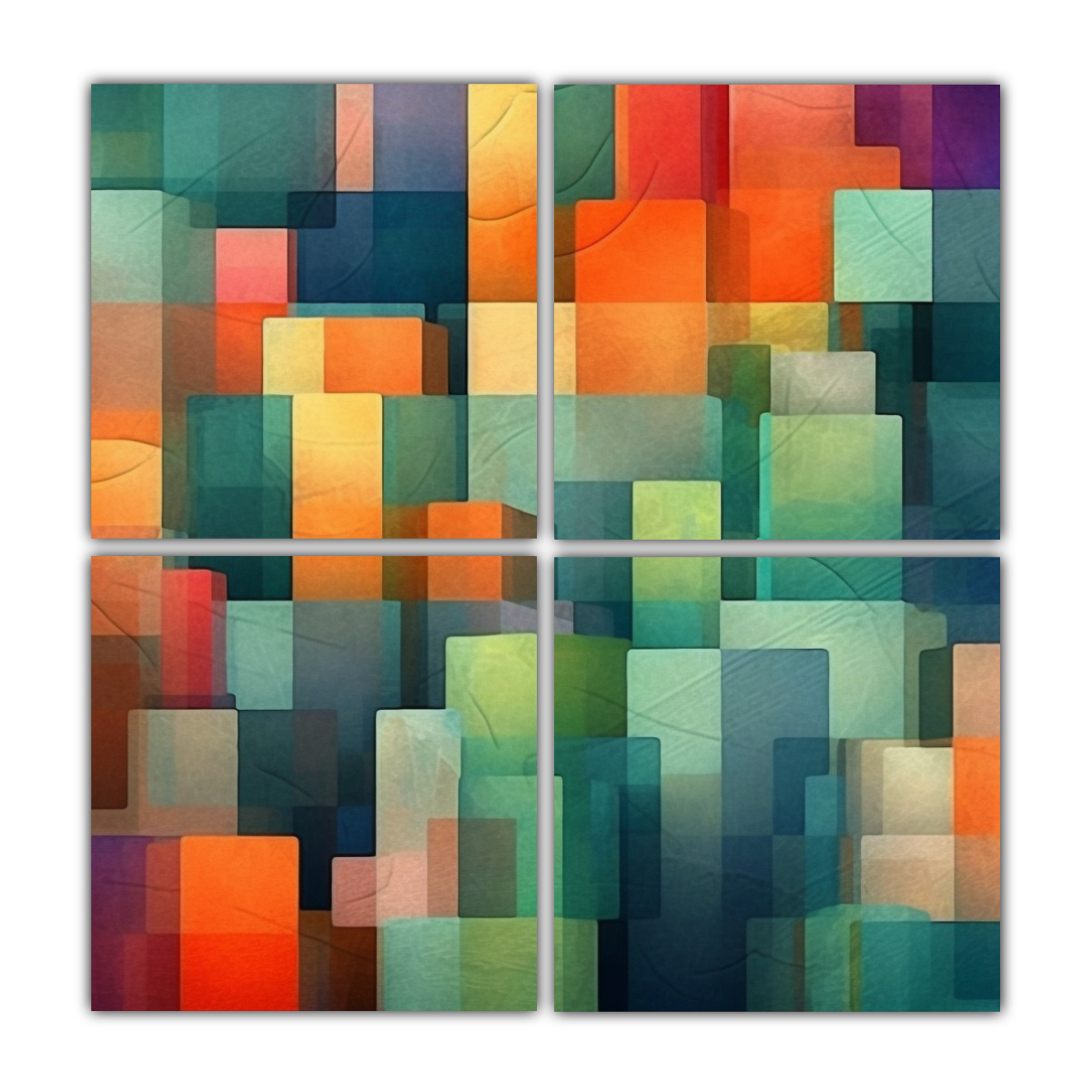 Cuadros Decorativos Con Bloques Coloridos Para Ambientar Tus Espacios ...